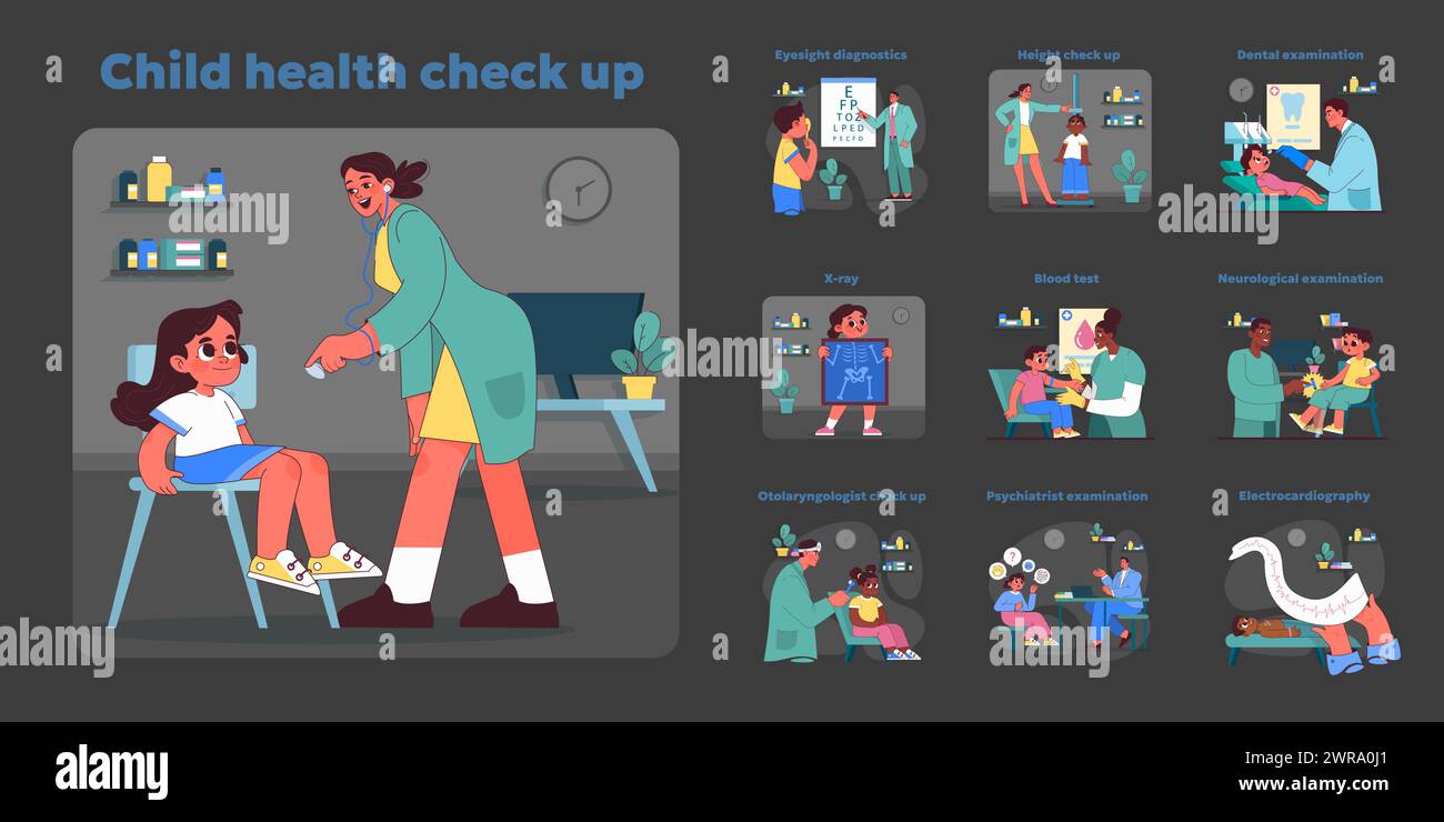 Doctor checkup growth Stock Vector Images - Alamy