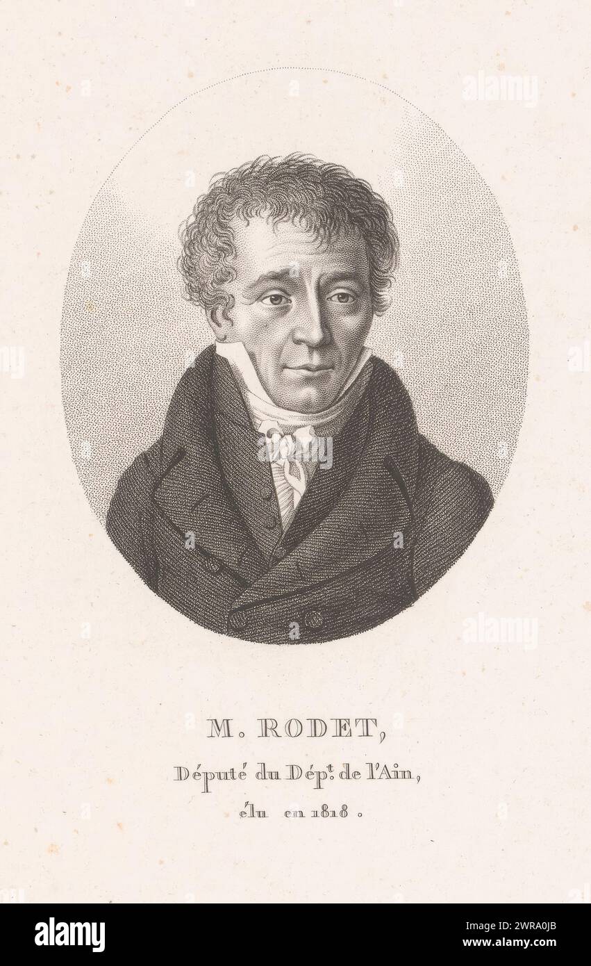 Portrait of Claude-Louis Rodet, print maker: Ambroise Tardieu, Paris ...