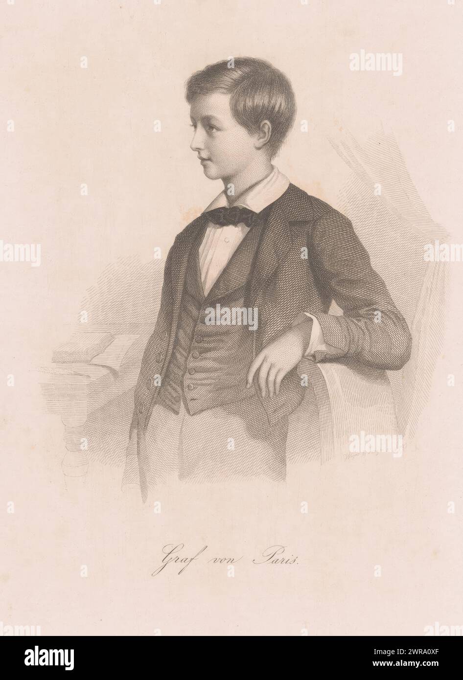 Portrait of Louis Philippe Albert d'Orleans, comte de Paris, print ...