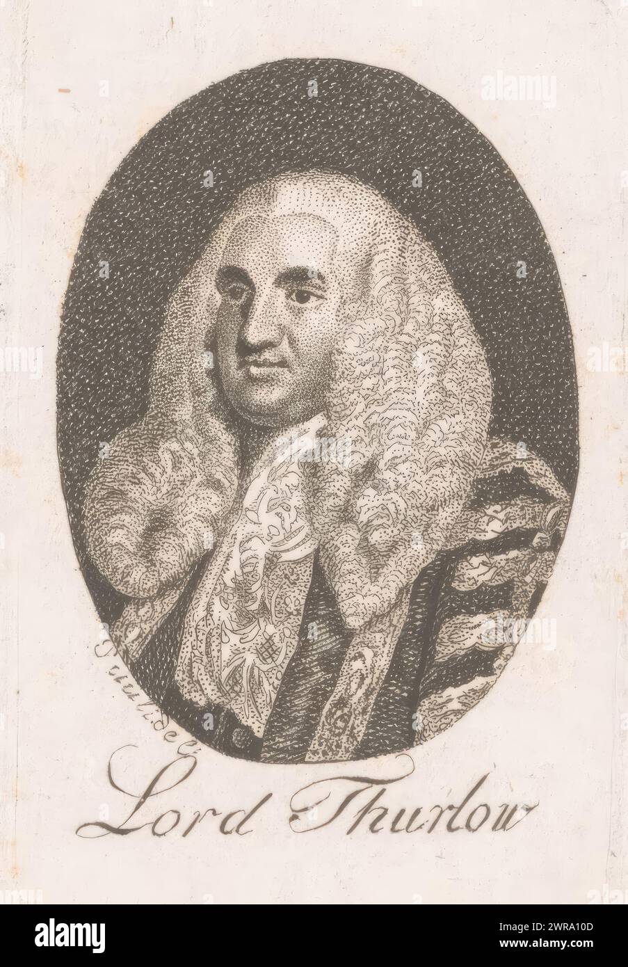 Portrait of Lord Edward Thurlow, print maker: anonymous, after drawing ...