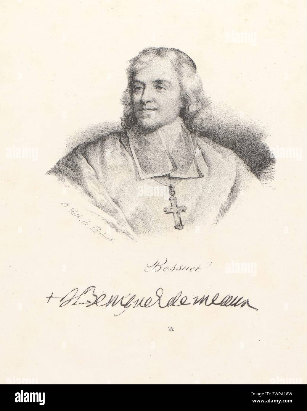 Portrait of Jacques-Bénigne Bossuet, Bossuet (title on object), print ...