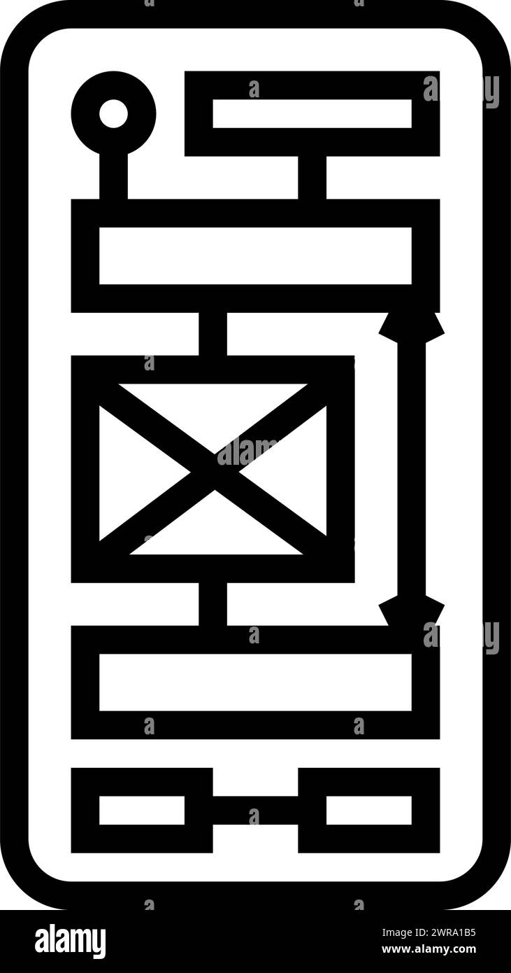 white space ux ui design line icon vector illustration Stock Vector ...