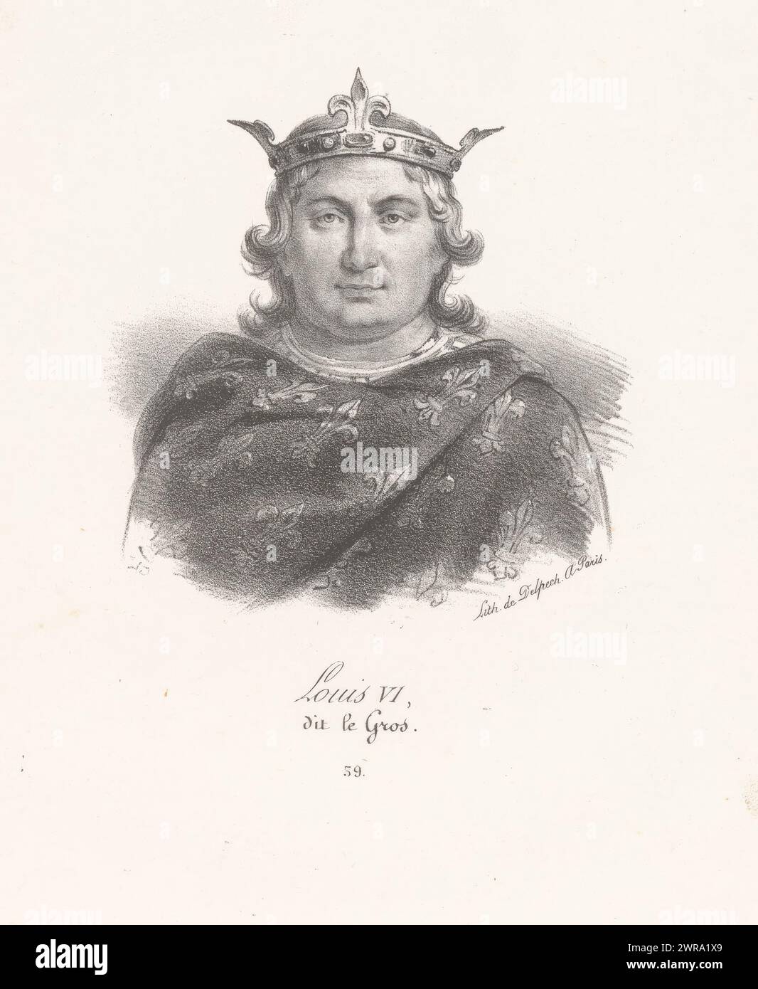 France louis vi portrait hi-res stock photography and images - Alamy