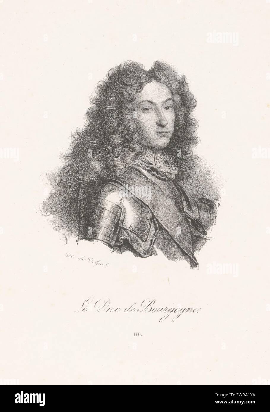 Portrait of Louis of France, Le Duc de Bourgogne (title on object ...