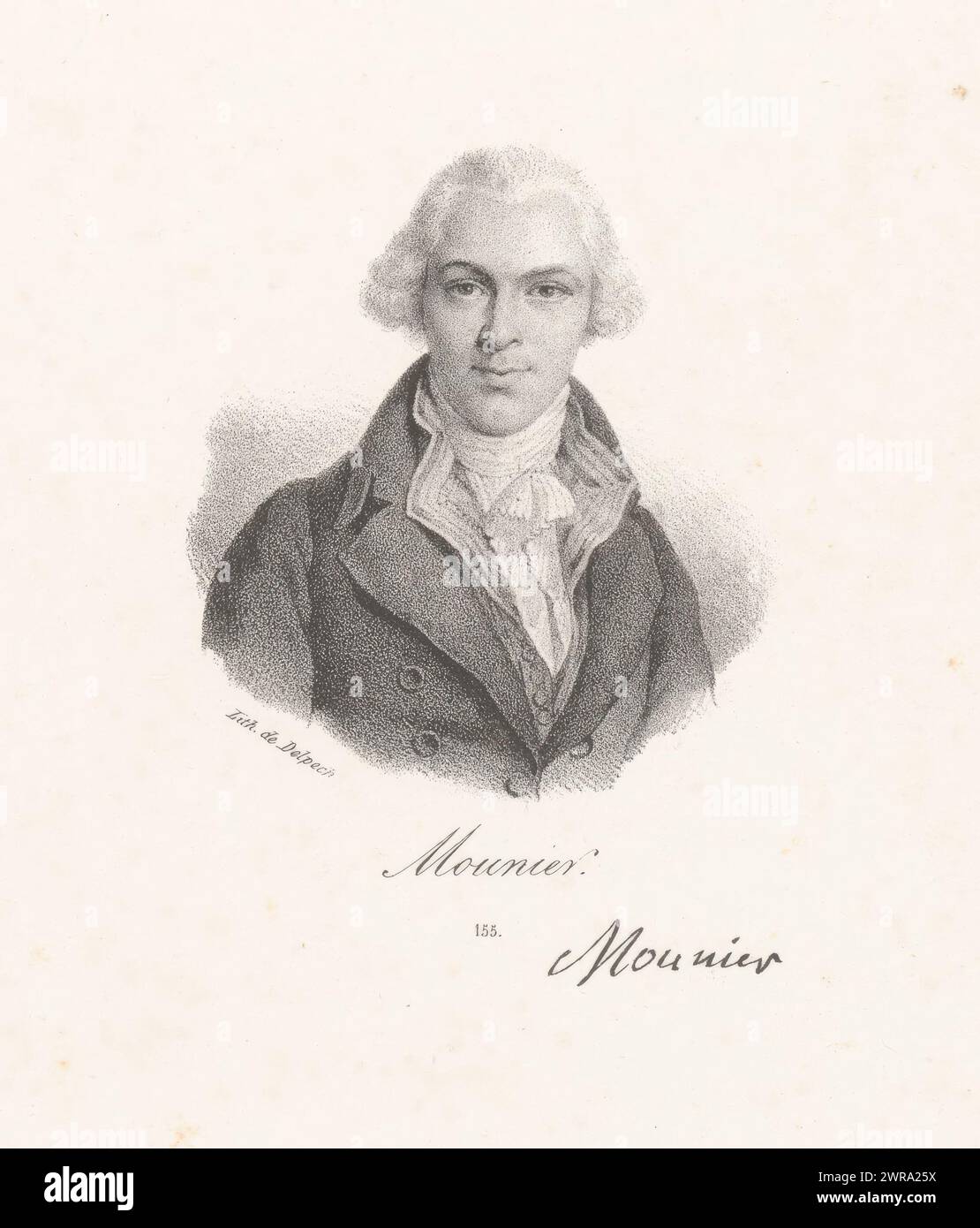 Portrait of Jean-Joseph Mounier, Mounier (title on object), print maker ...