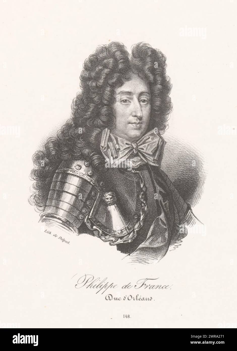 Portrait of Philip of France, Duke of Orléans, Philippe de France, duc d'Orléans (title on ...