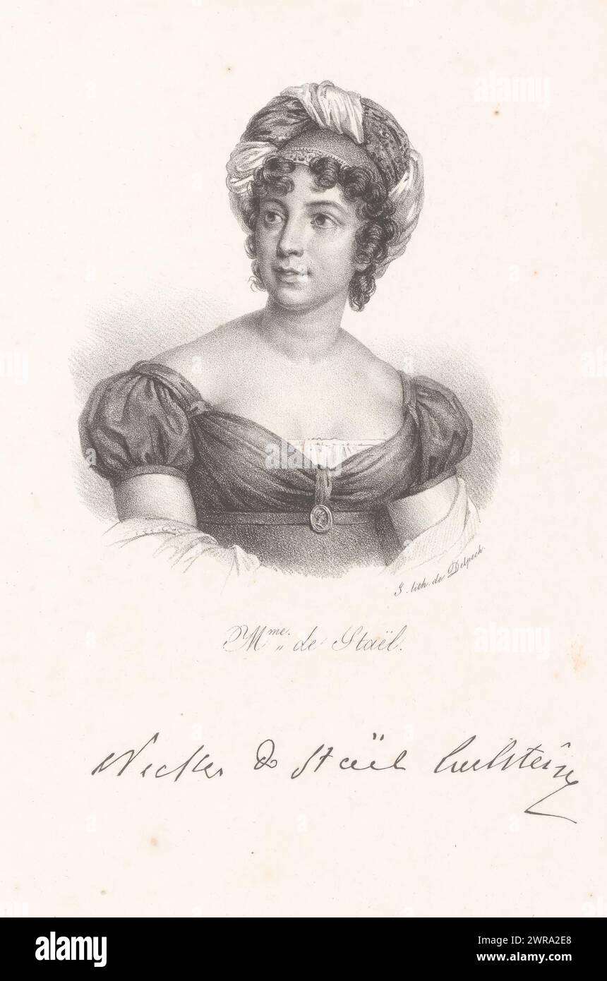 Portrait of Germaine de Staël, M.me de Staël (title on object), print ...