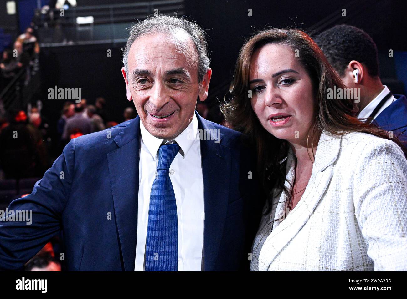 Paris, France. 10th Mar, 2024. Sarah Knafo and Eric Zemmour at the ...