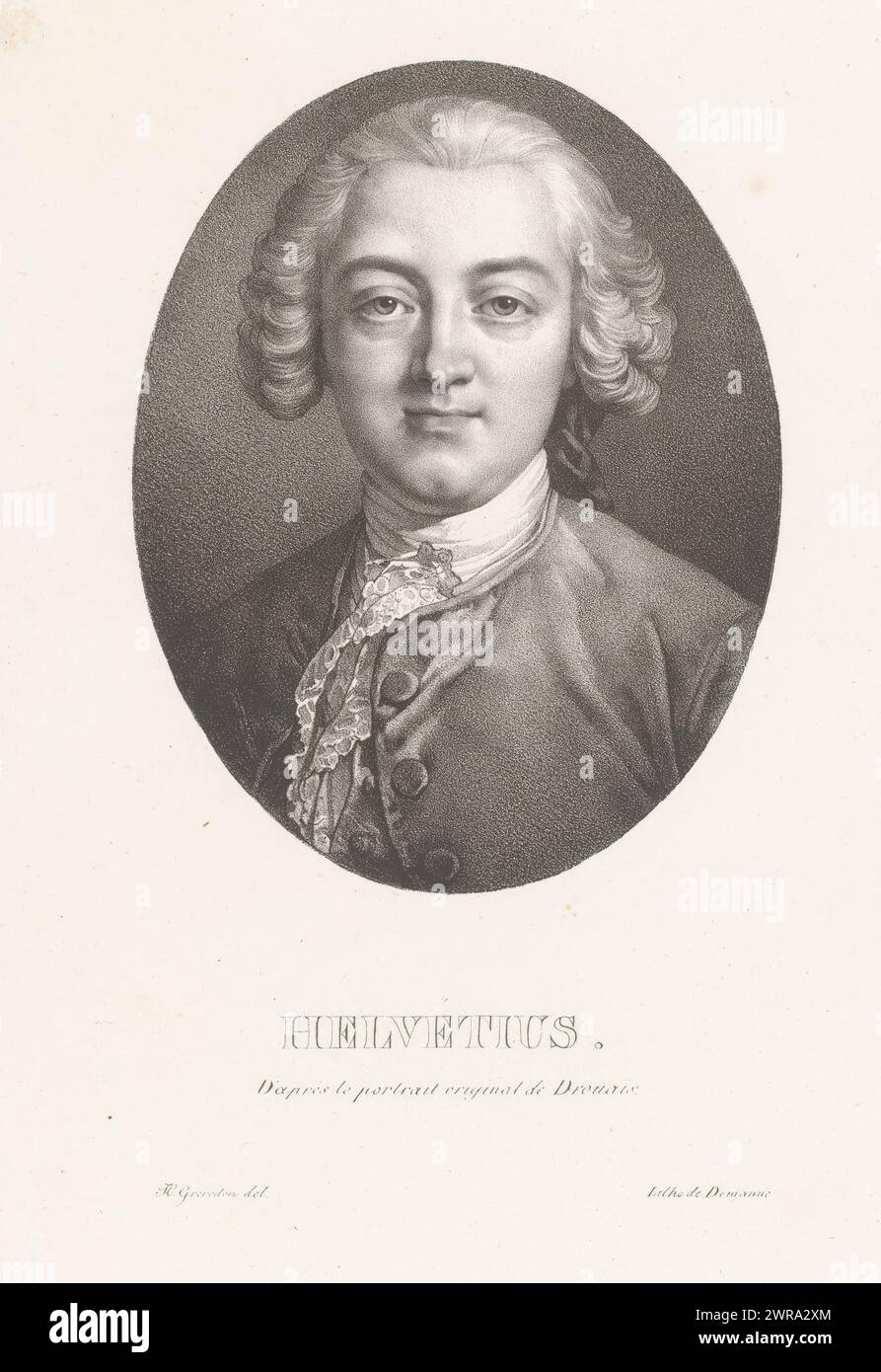 Portrait of Claude-Adrien Helvétius, Helvetius (title on object), print ...