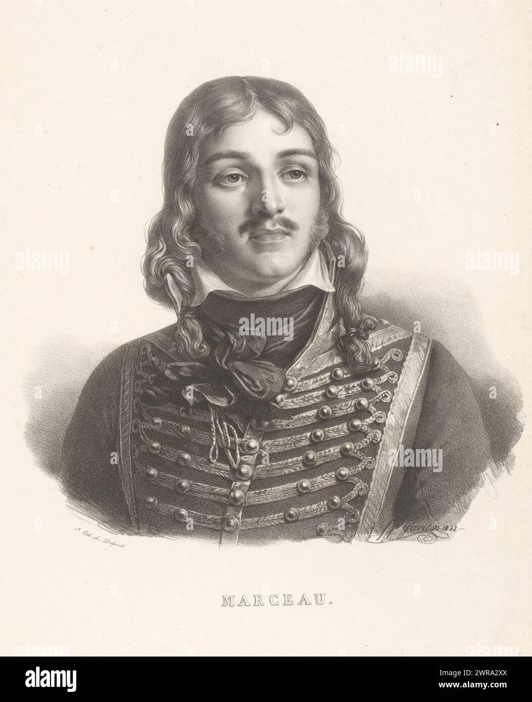 Portrait of François Séverin Marceau, Marceau (title on object ...