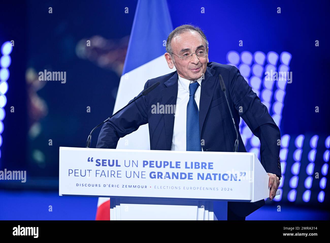 Paris, France. 10th Mar, 2024. Eric Zemmour at the European election ...