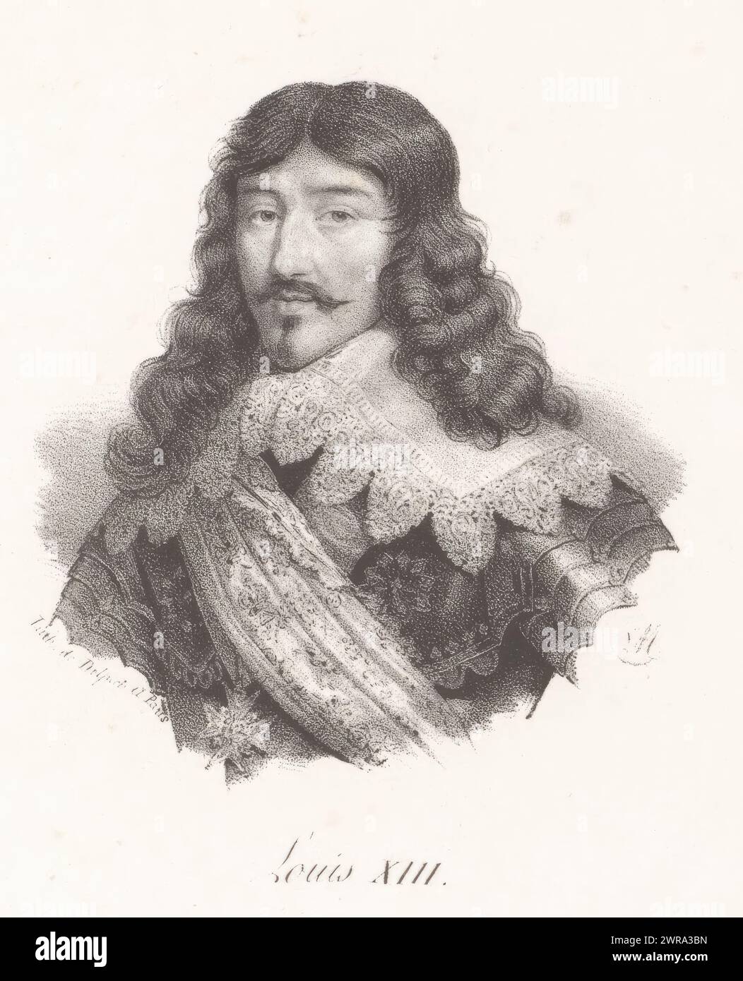 Portrait of Louis XIII, King of France, Louis XIII (title on object ...