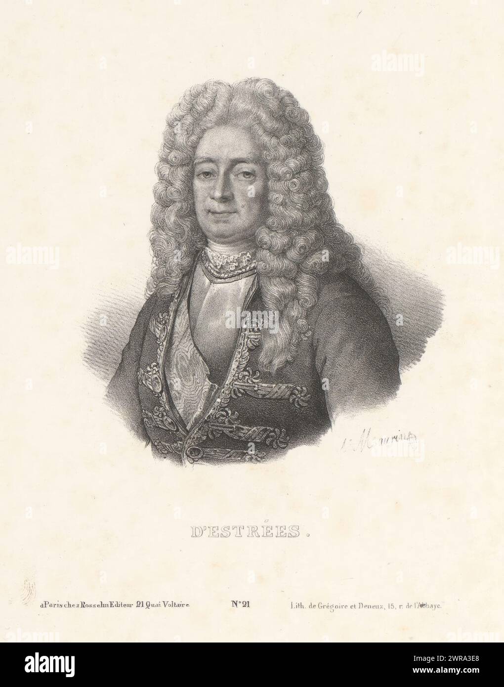 Portrait of Victor-Marie d'Estrées, D'Estrées (title on object ...