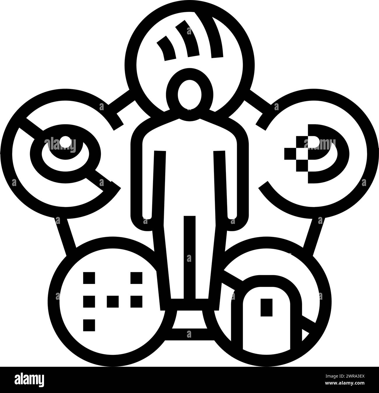 accessibility ux ui design line icon vector illustration Stock Vector Image & Art - Alamy