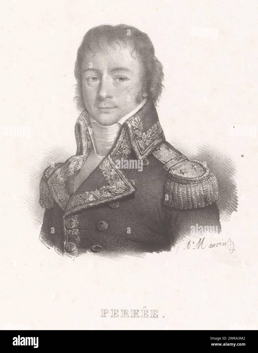 Portrait of Jean-Baptiste Perrée, Perrée (title on object), Numbered ...