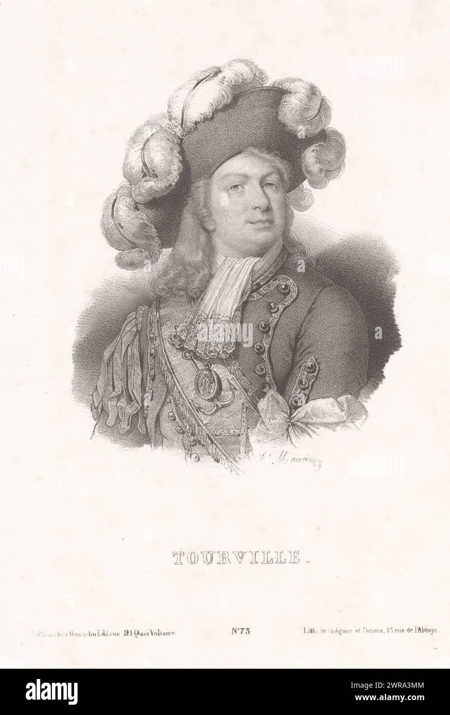 Portrait of Anne Hilarion de Costentin de Tourville, Tourville (title ...