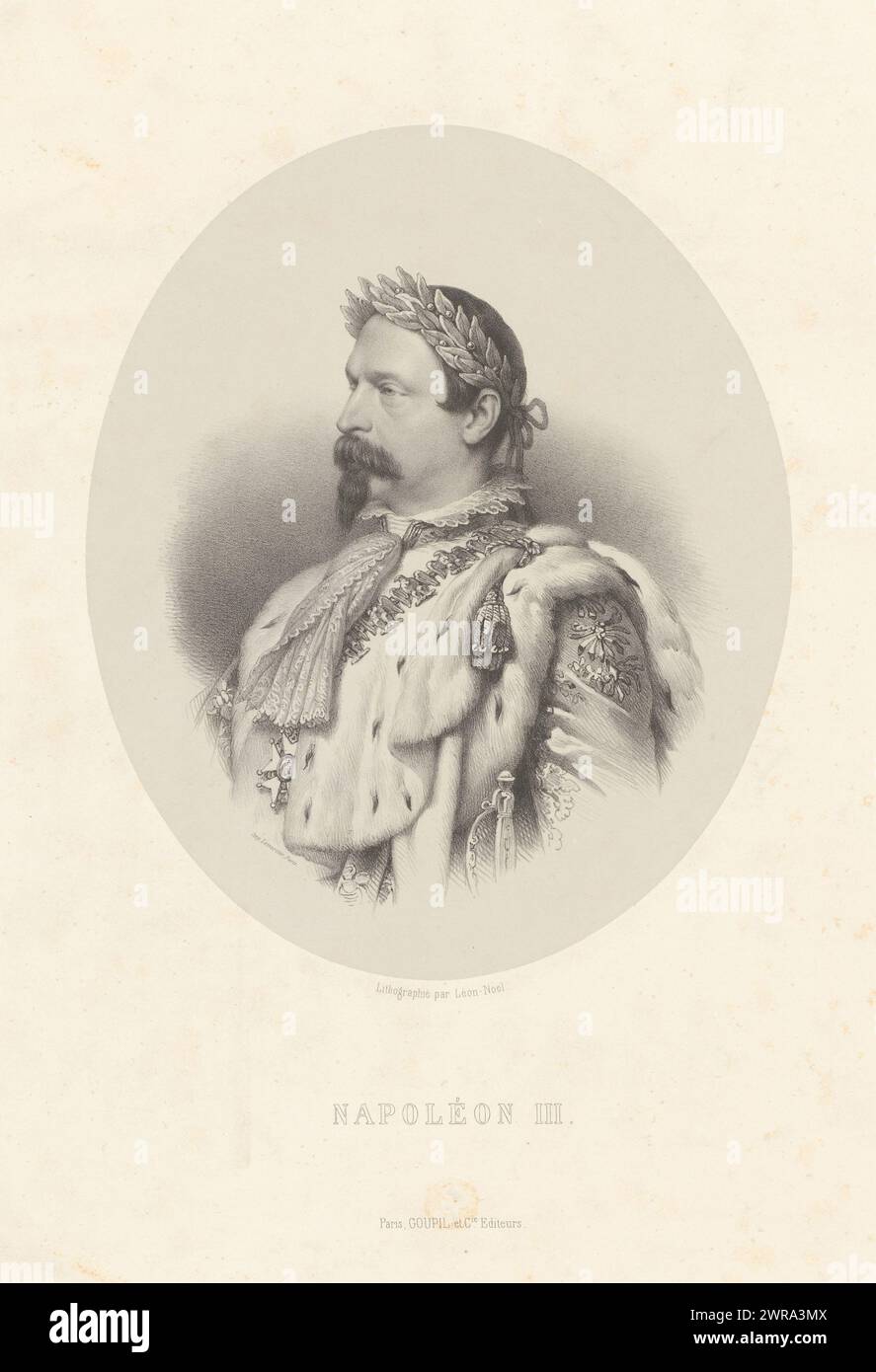 Portrait of Napoleon III Bonaparte, Emperor of France, Napoléon III ...