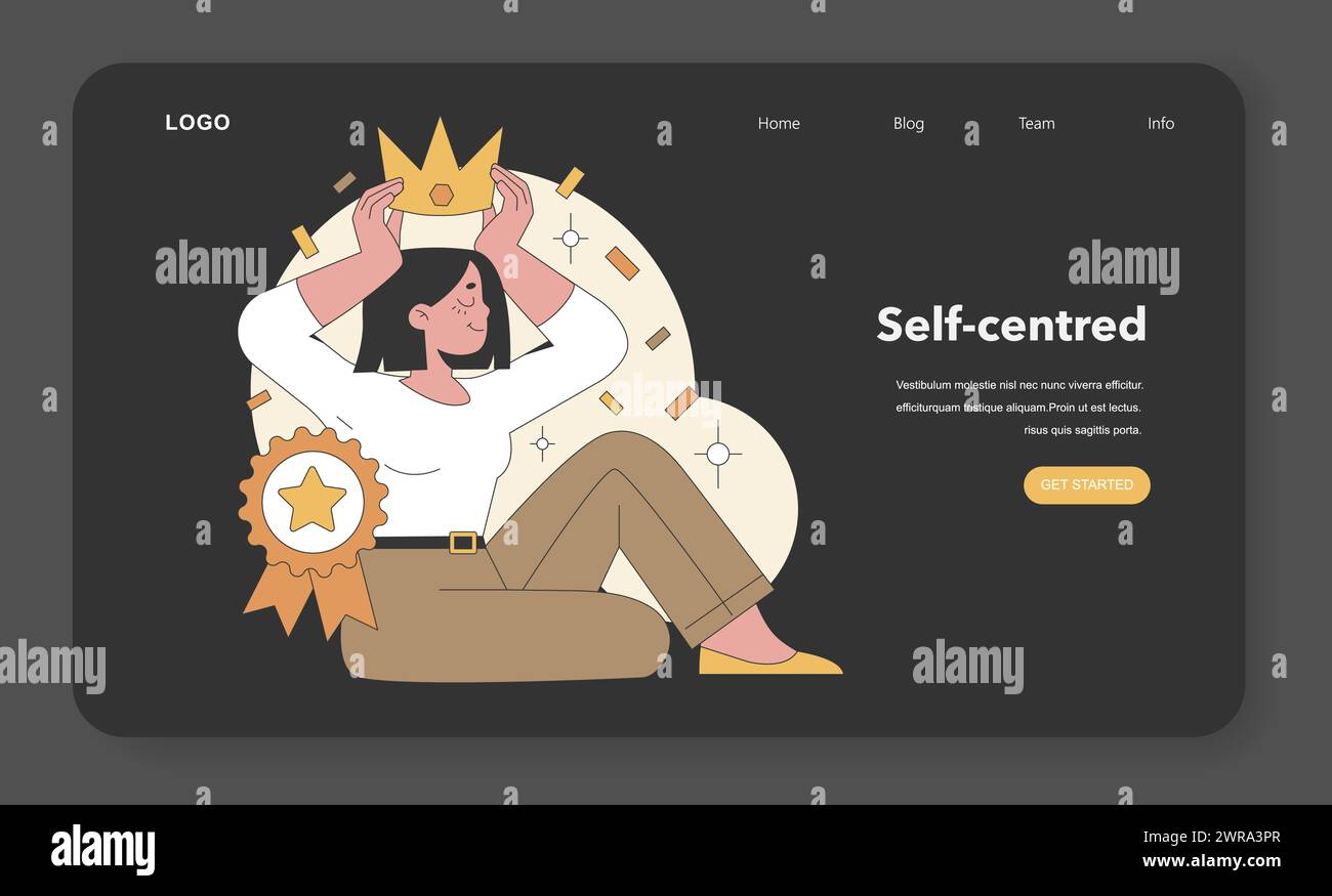 Self-centred trait illustrated within Big Five Personality framework. A ...