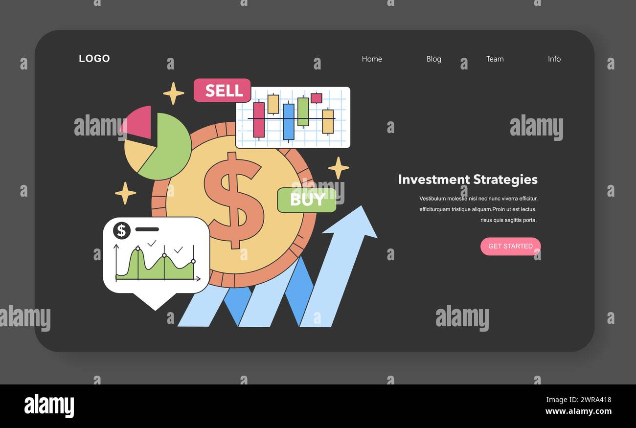 Investment Strategies concept. Market analysis and trading decisions ...