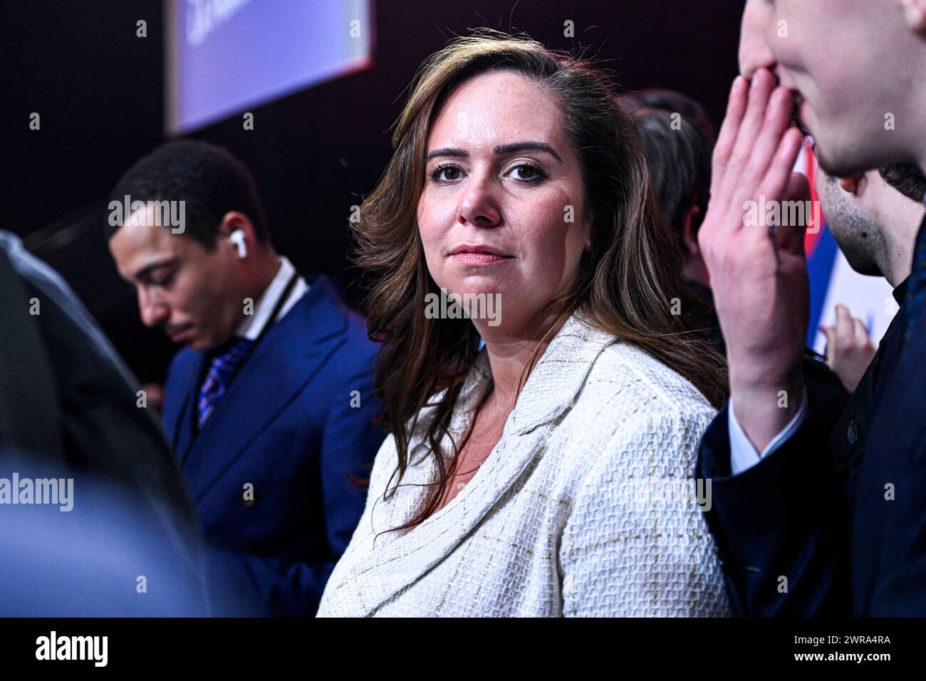 Paris, France. 10th Mar, 2024. Sarah Knafo at the European election ...