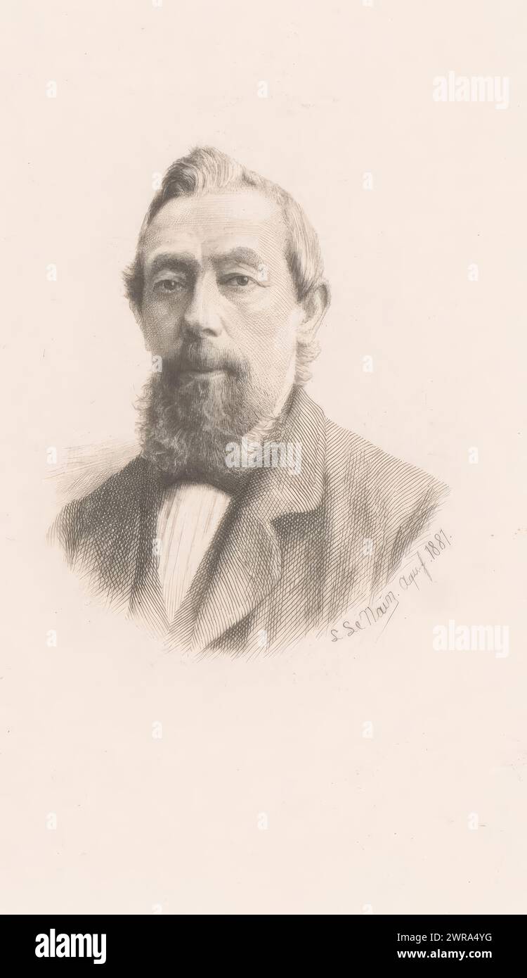 Portrait of an unknown man, possibly Bonaventure Egge, print maker ...