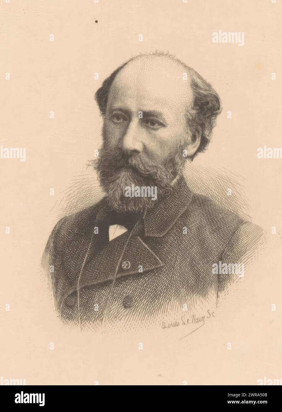 Portrait of Octave Feuillet, print maker: Louis Le Nain, 1861 - 1911 ...