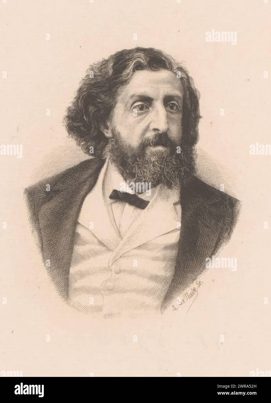 Portrait of Alfred Joseph Naquet, print maker: Louis Le Nain, (signed ...