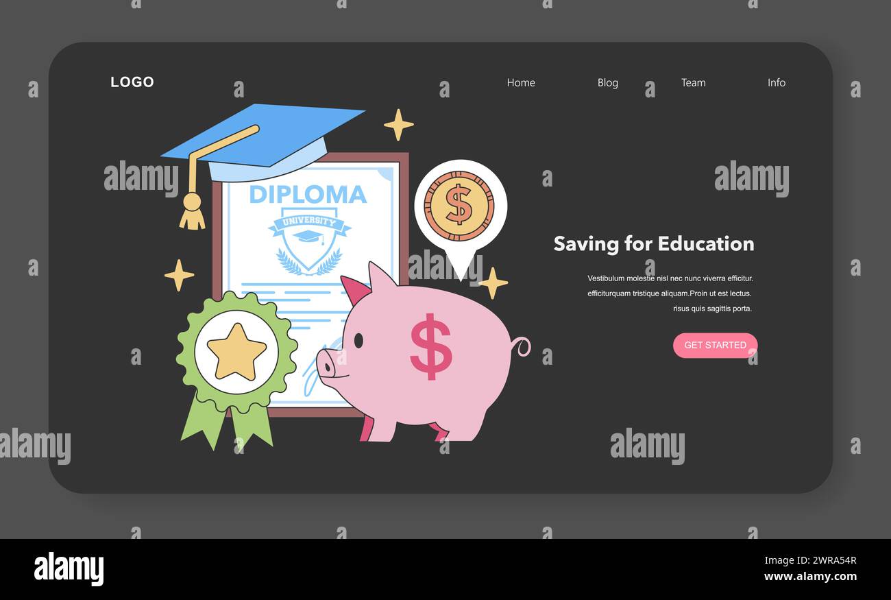 Saving for Education concept. Planning and investing in future learning ...