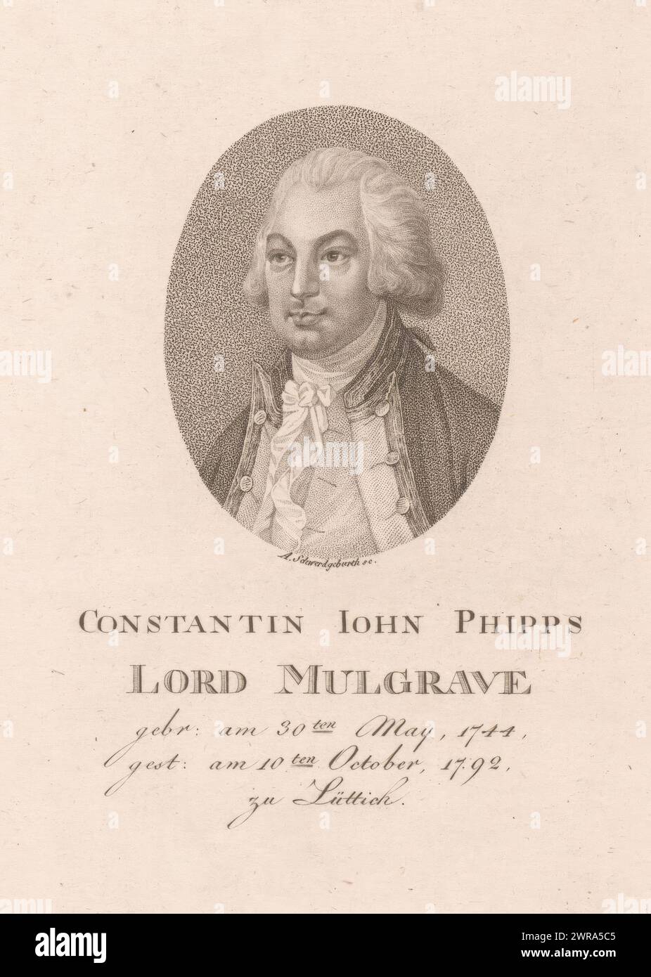 Portrait of Constantine Phipps, Baron Mulgrave, print maker: Carl ...