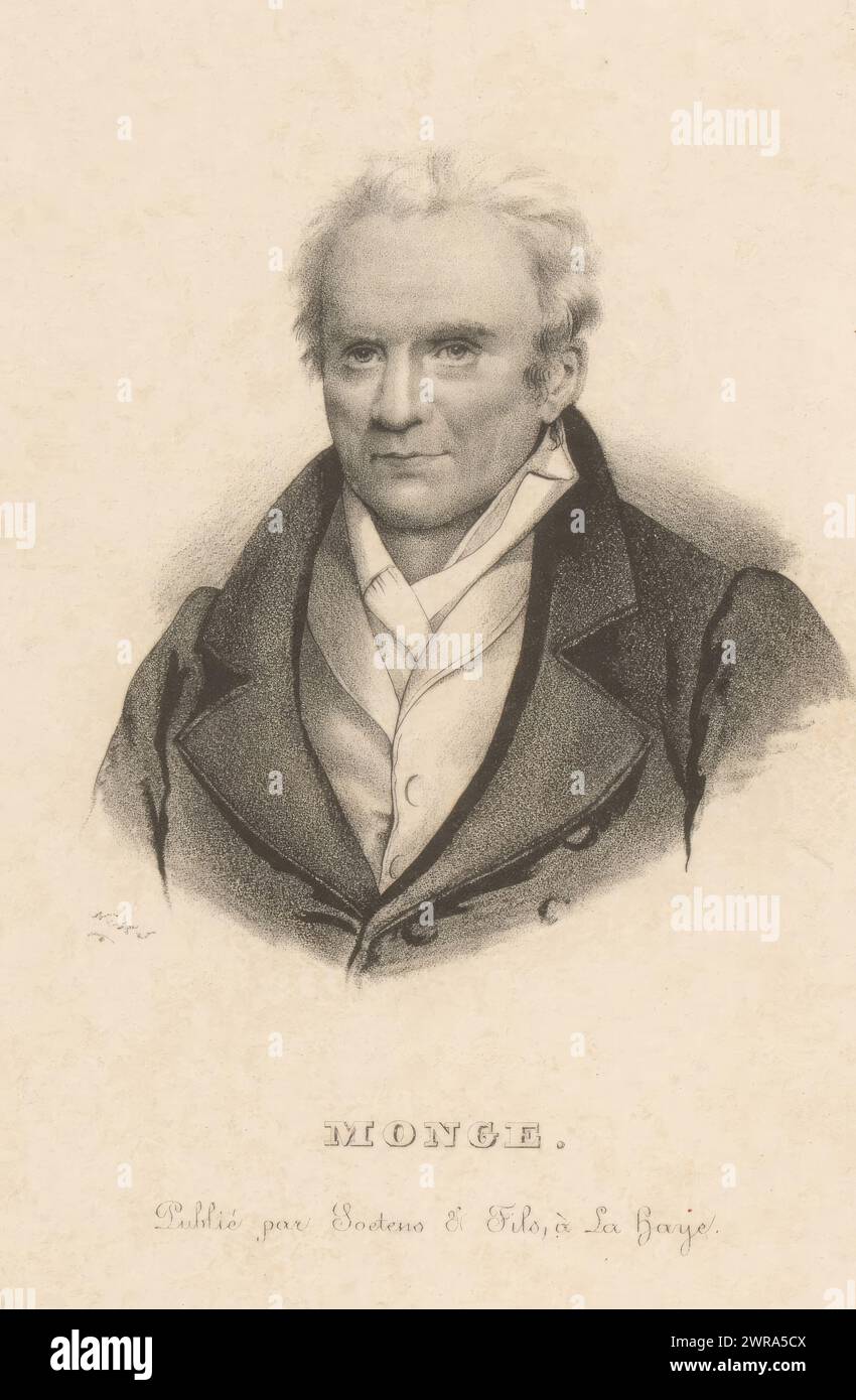 Portrait of Gaspard Monge, print maker: Nicolaas Martinus Schild ...