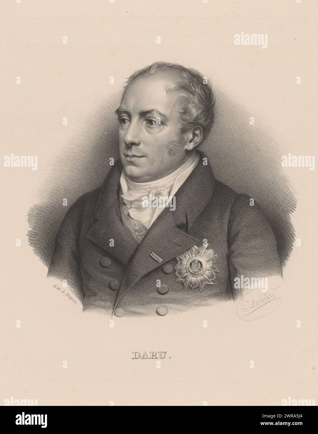 Portrait of the statesman and poet Pierre Daru, Daru (title on object ...