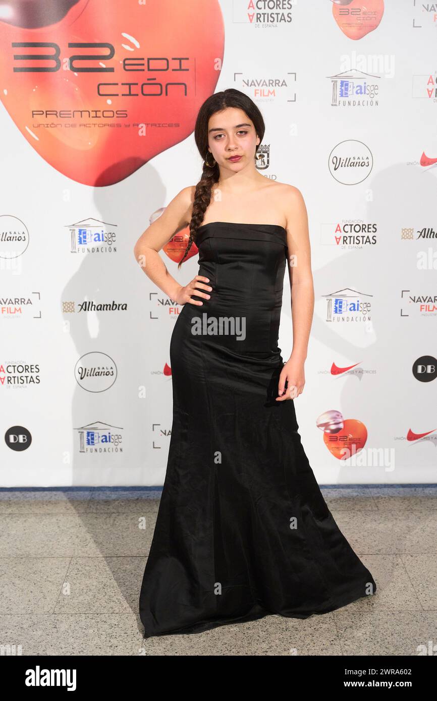Madrid. Spain. 20240311, Irene Balmes attends 32nd 'Union de Actores y ...