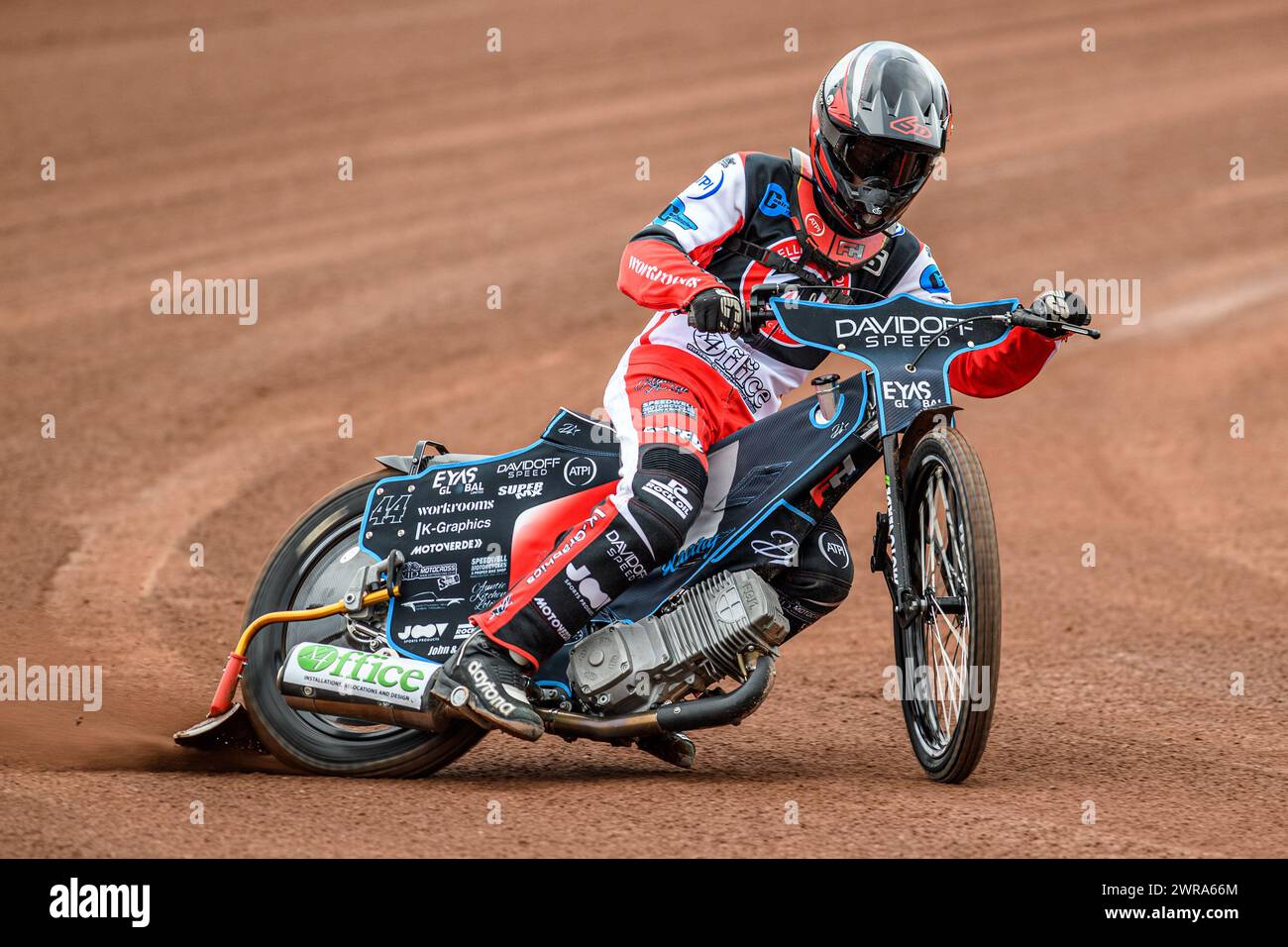 Belle Vue Colts' rider Freddy Hodder in action during the Belle Vue ...