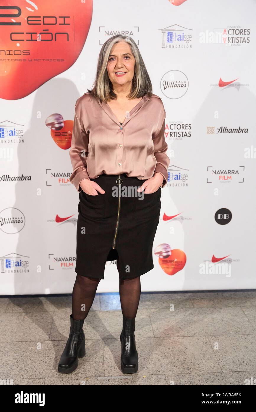 Madrid. Spain. 20240311, Ane Gabarain attends 32nd 'Union de Actores y ...