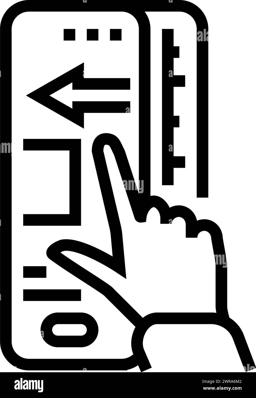 ui animation ux ui design line icon vector illustration Stock Vector ...