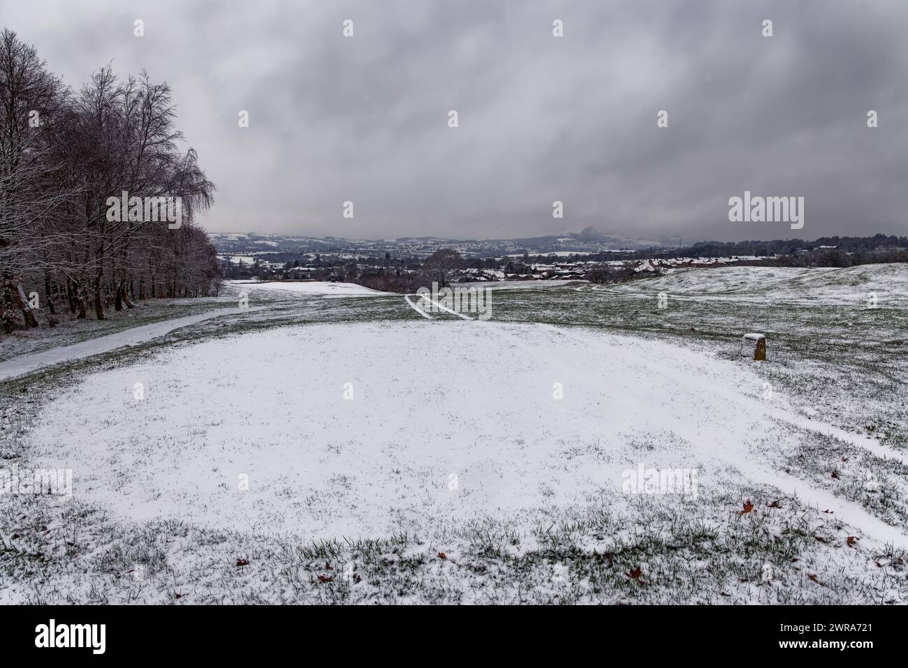 Snowy Golf Course at Walmersley, Bury, Lancashire Stock Photo - Alamy