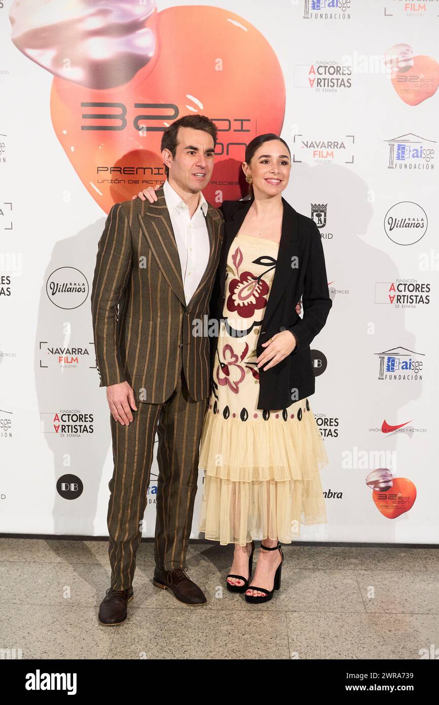 Madrid. Spain. 20240311, Daniel Muriel, Candela Serrat attends 32nd ...