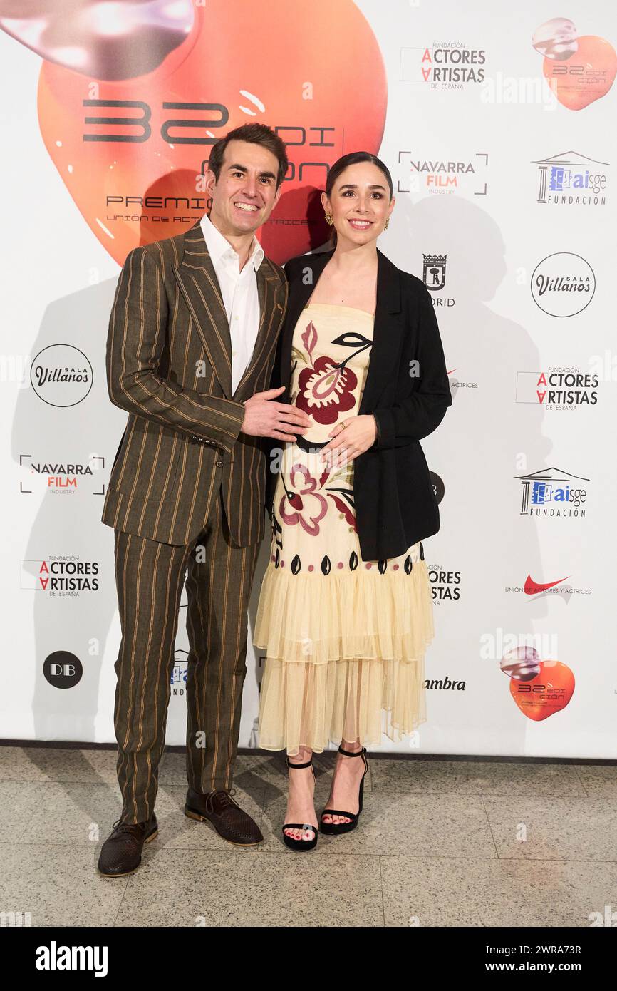 Madrid. Spain. 20240311, Daniel Muriel, Candela Serrat attends 32nd ...