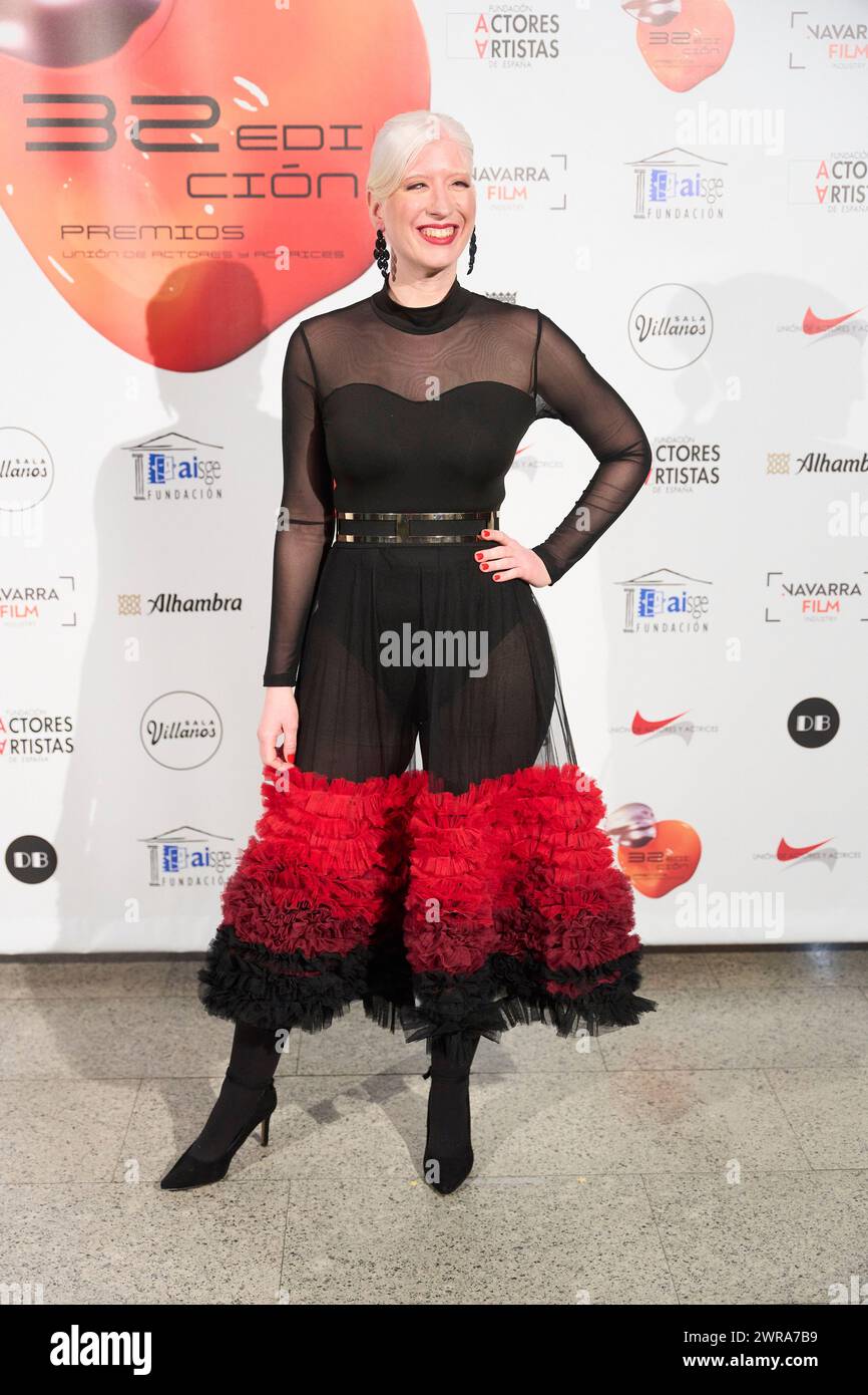 Madrid. Spain. 20240311, Patty Bonet attends 32nd 'Union de Actores y ...