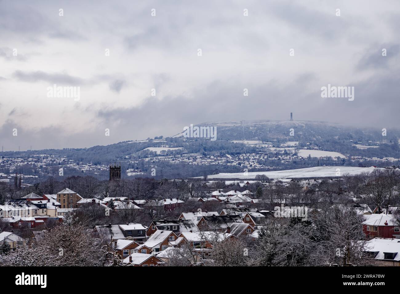 Wintery West Pennines at Walmersley Stock Photo - Alamy