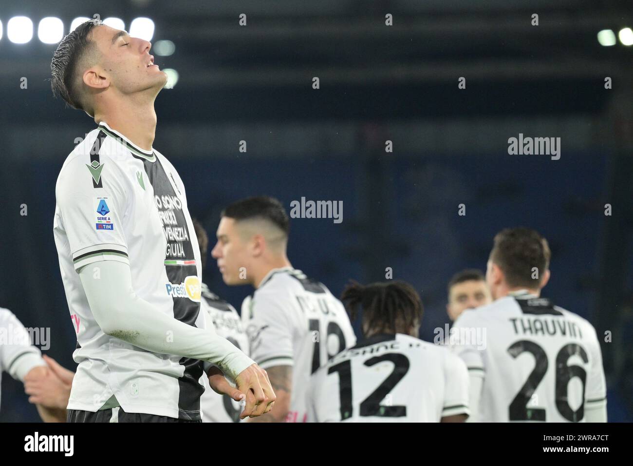 Lorenzo Lucca (17 Udinese Calcio)celebrates after scores during the ...