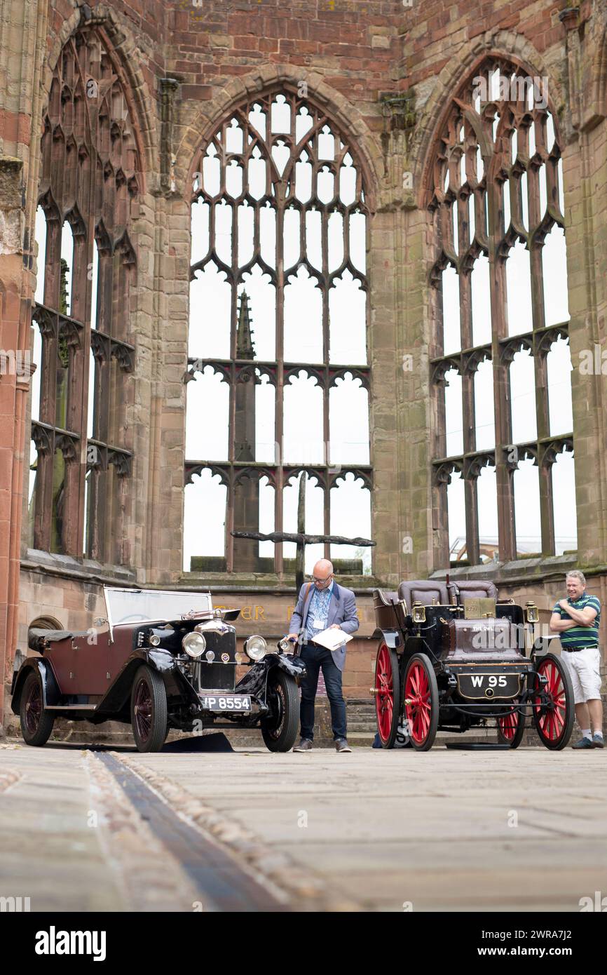 25/07/21 Two of the Coventry built cars (L/R): 1929 Riley Mk IV Fabric ...