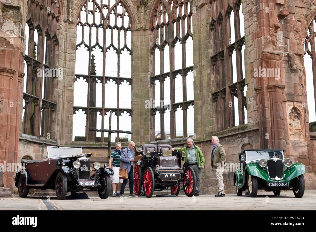 25/07/21 Three of the Coventry built cars (L/R): 1929 Riley Mk IV ...