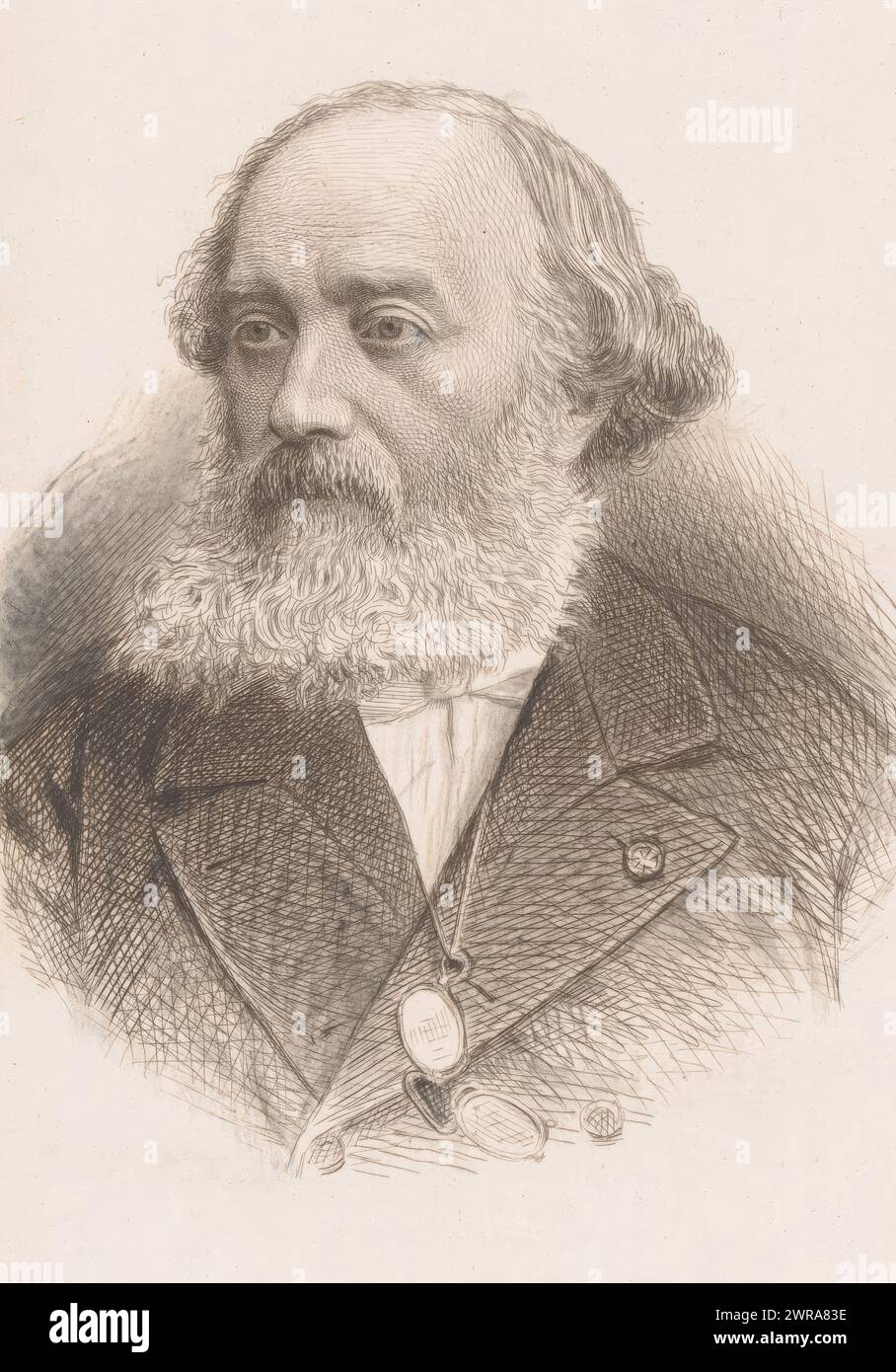 Portrait of Pieter Génard, print maker: Jean Baptiste Pierre Michiels ...