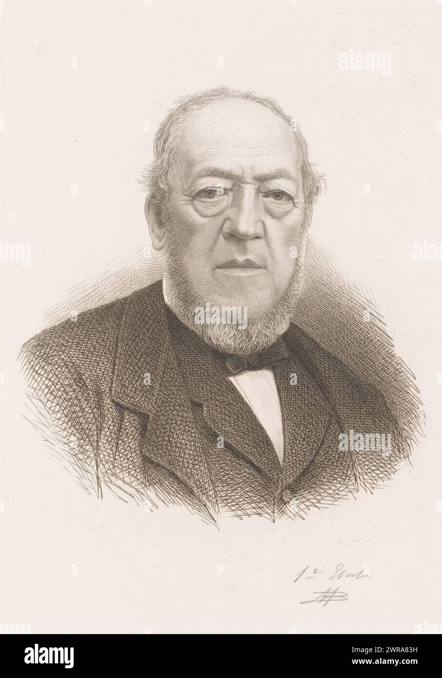 Portrait of an unknown man, possibly Jos Claes, print maker: Jean ...