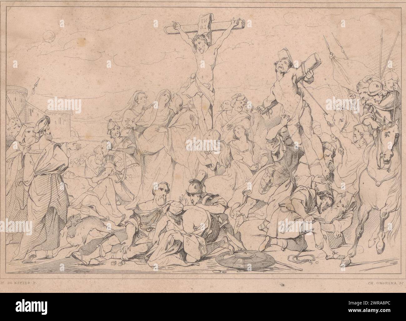 Golgotha painting hi-res stock photography and images - Alamy