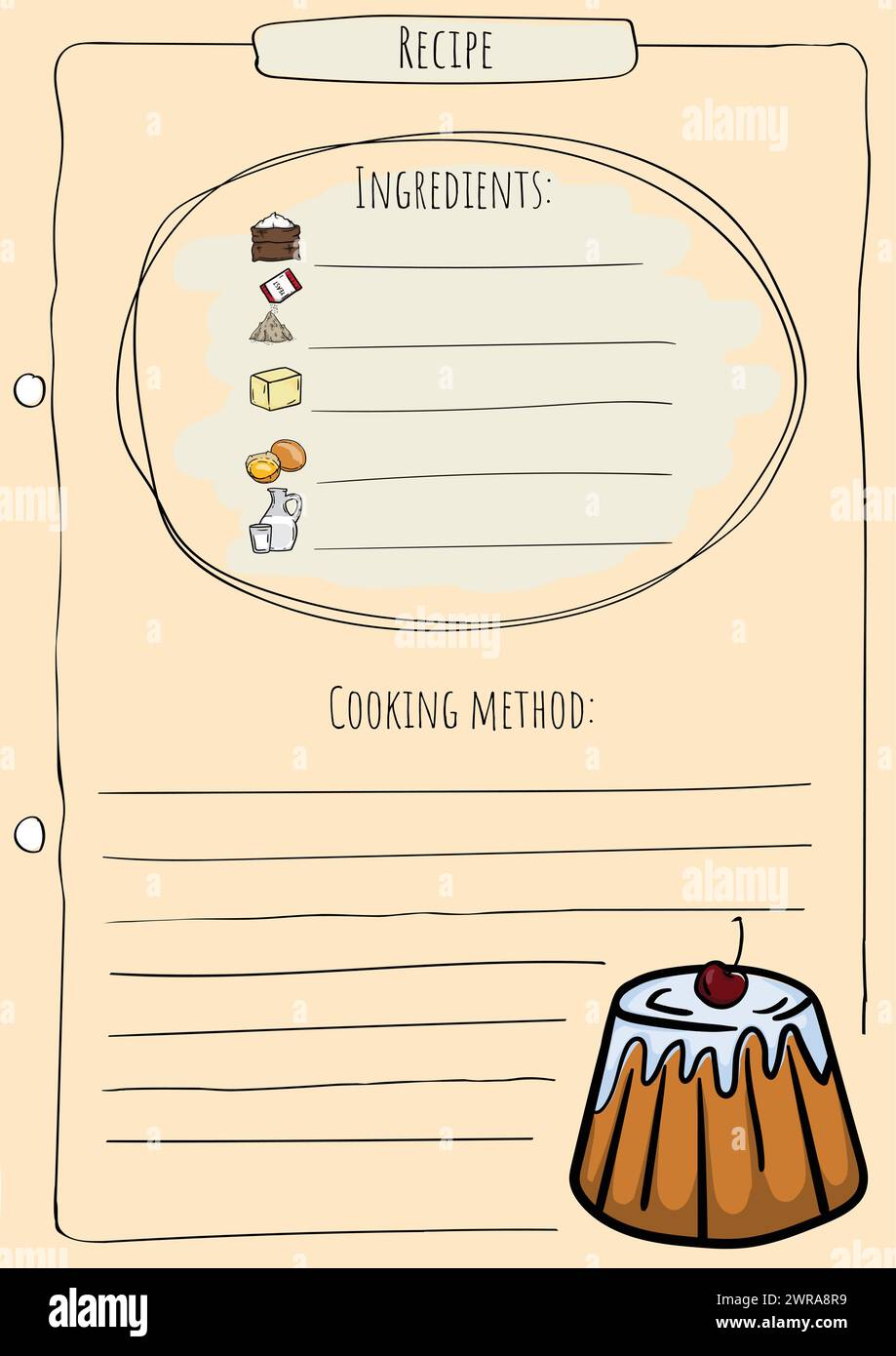 Cooking planner Stock Vector Images - Alamy