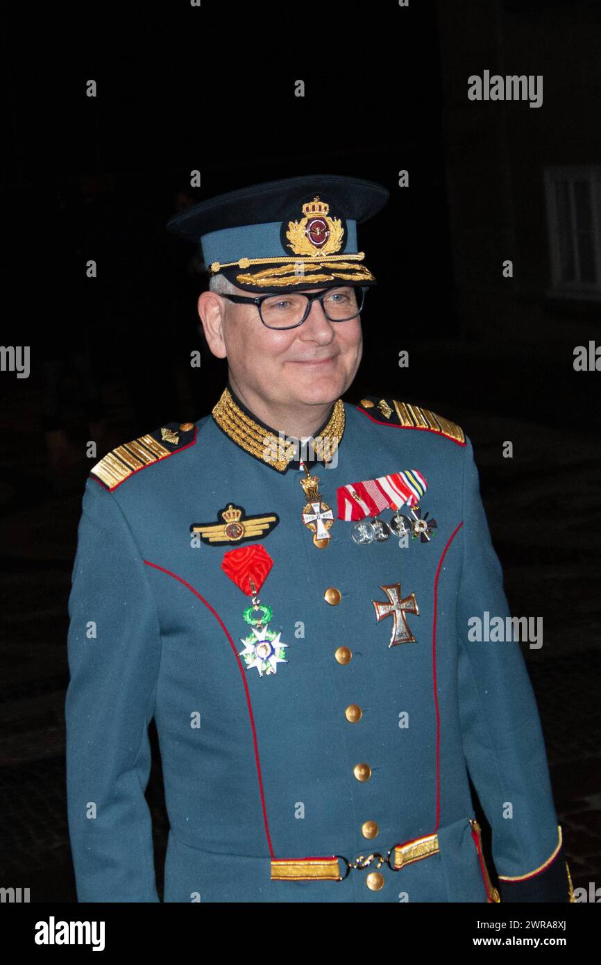 The Chief of Defense Flemming Lentfer arrives in connection with King ...