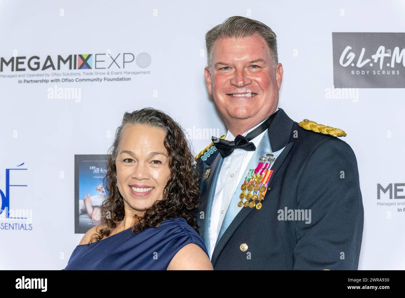 Los Angeles, USA. 10th Mar, 2024. Col. Arnold V Strong with wife ...
