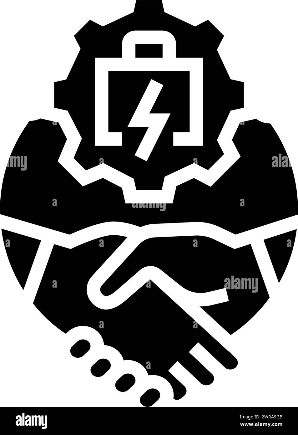 stakeholder collaboration glyph icon vector illustration Stock Vector ...